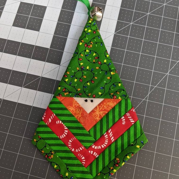 Santa Log Cabin Pattern (DOWNLOADABLE) - Etsy