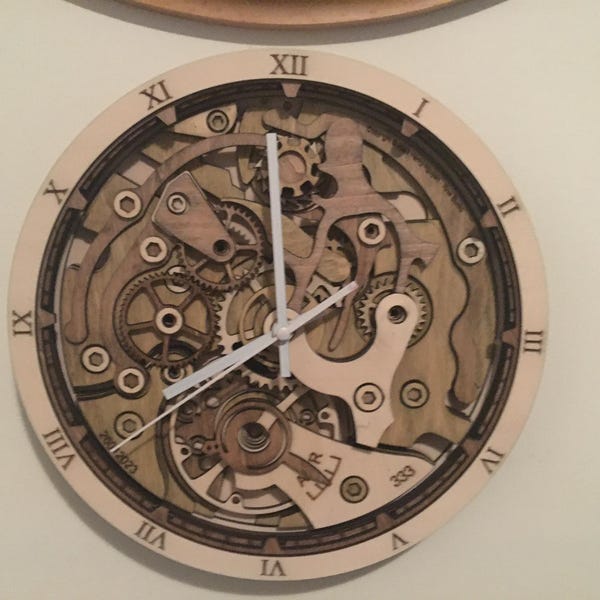 Watch Movement Laser Cut File for Creating Multilayered 3D Mechanical ...