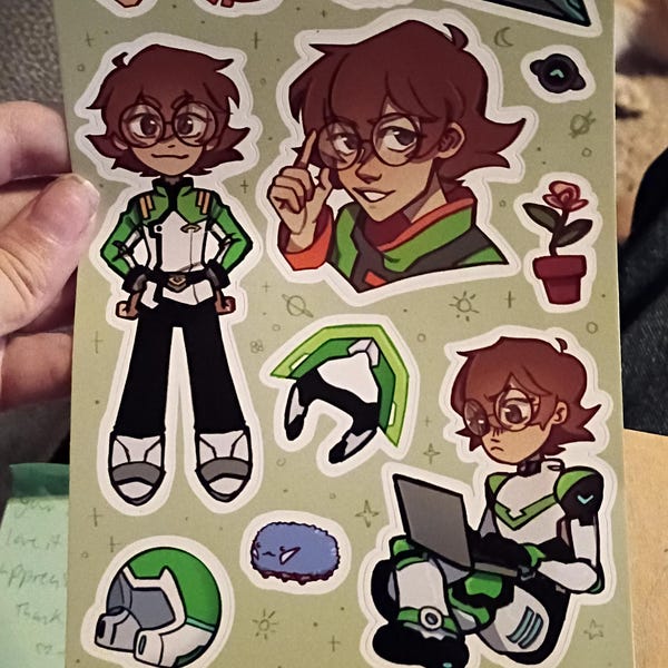 Voltron Character Sticker Sheets - Etsy