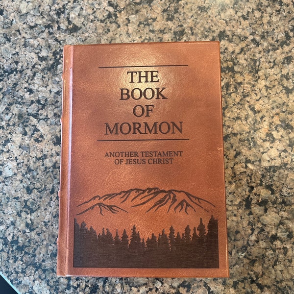 Customizable Leather Book of Mormon: Engraved LDS Scriptures Cover Gift ...