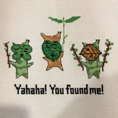 Legend of Zelda Breath of the Wild Korok Cross Stitch Pattern PDF ...
