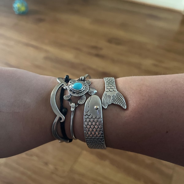 WAVE BRACELET 925 Sterling Silver. Made on Cape Cod. Bracelet With ...