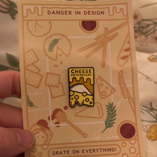 Cheese Enthusiast Enamel Pin - Etsy