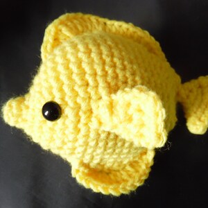 PATTERN: Yolly the Yellow Tang Pattern Amigurumi Fish Pattern Crocheted ...
