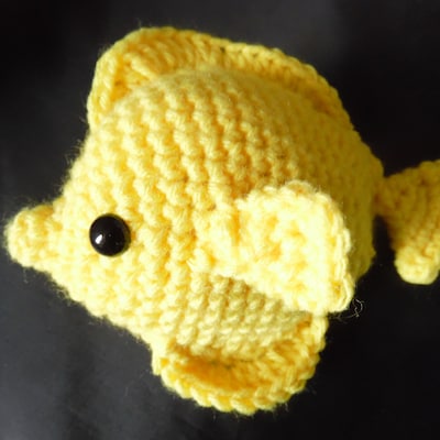 PATTERN: Yolly the Yellow Tang Pattern Amigurumi Fish Pattern Crocheted ...