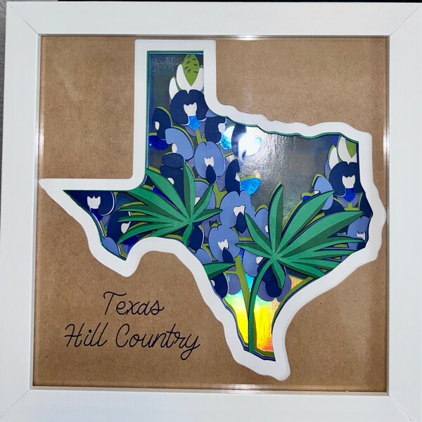 3D TEXAS SVG - Blue Bonnet Svg - for Cricut - for Silhouette - Etsy