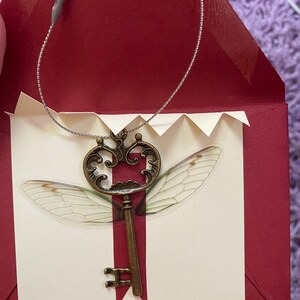 Flying Key Ornament With Howler Envelope Valentine Personalized Option ...