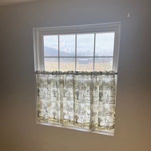 FARMHOUSE Kitchen Curtains, FRENCH COUNTRY Curtain, Kitchen Window ...
