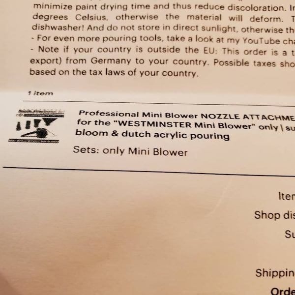 Professional Mini Blower NOZZLE ATTACHMENT | Set of 4 | for the ...