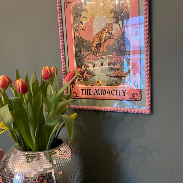 DISCO LEOPARD - Maximalist Wall Art - Leopard Print - Leopard Wall Art ...