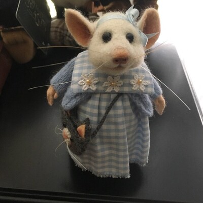 Homeless Mouse, Collectible Doll, Felted Mouse, Soft Sculpture, Felted ...