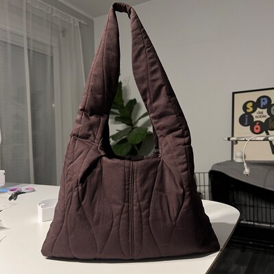 Triangular Wide Bag PDF Sewing Pattern Canvas Tote Pattern Tutorial 2 ...