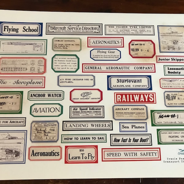 Travel Themed Labels, Digital Kit, DIGI23 34 - Etsy