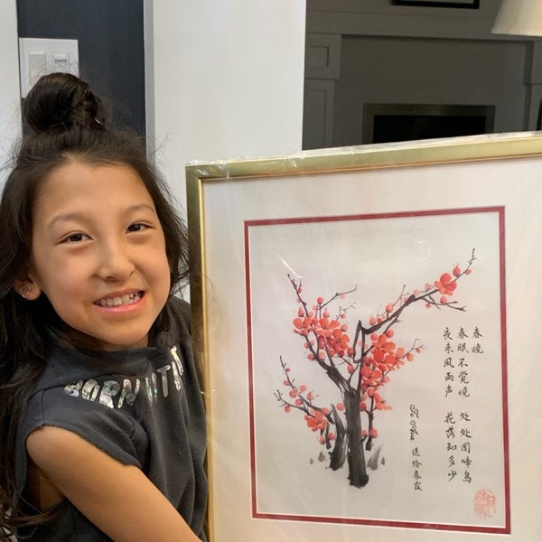 Love Poem Chinese Calligraphy/character–handwritten Poem Calligraphy ...