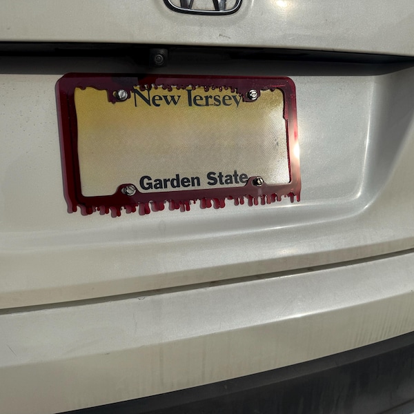 Slime Ooze License Plate Frame – JDM Car Show Tuner Plate Cover, Unique ...