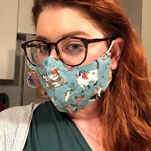 Geek Culture Contoured Masks 2 Layer Cotton Fabric With | Etsy