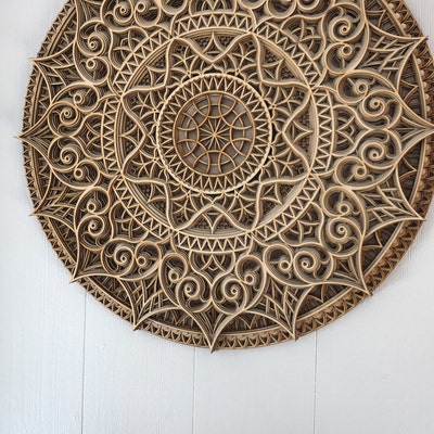WOODEN MANDALA WALL Art, Large Wood Home Decor, Spiritual Gift ...