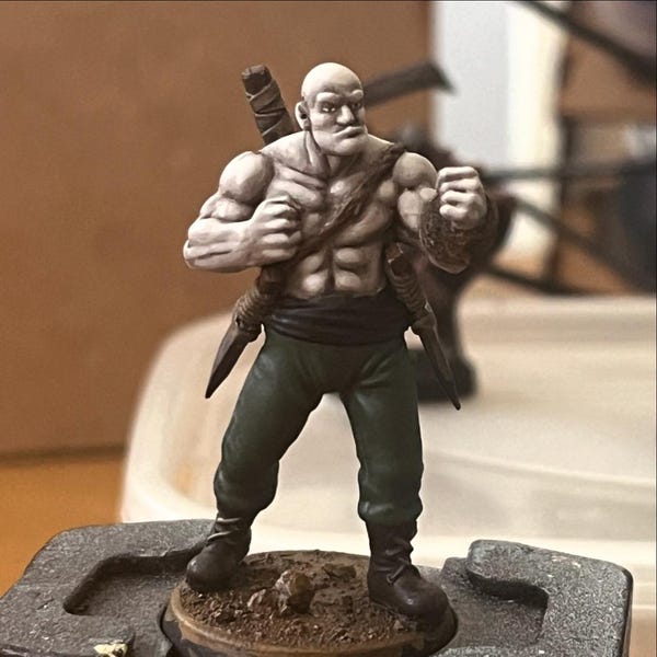 Human Fist Fighter 3d Printed Miniature for Tabletop Rpgs|dungeons and ...