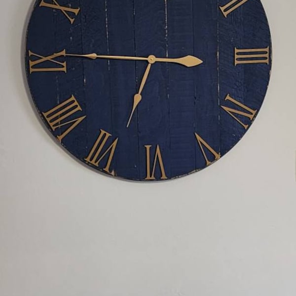 Large Wall Clock / 18" - 42" / Farmhouse Clock / Oversized Wall Clock ...