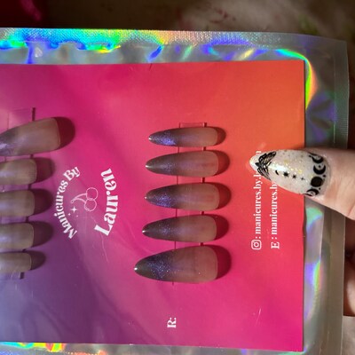 Heat Map Matte Rainbow Press on Nail Set - Etsy