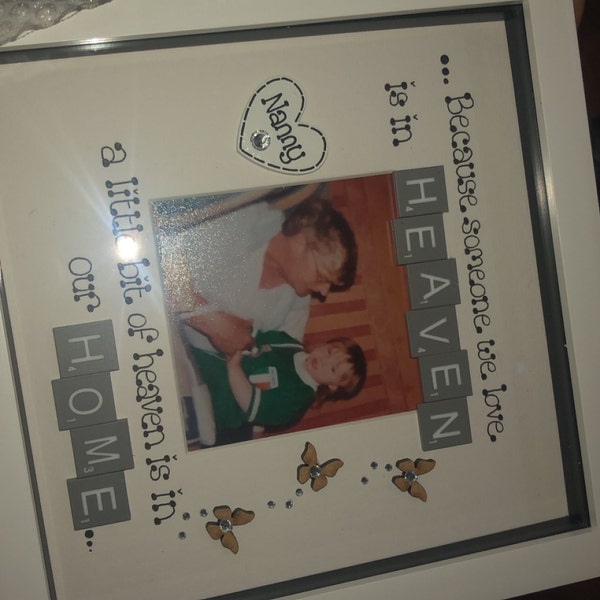 Custom Frame - in Loving Memory - Sympathy Gift - Loved Ones in Heaven ...