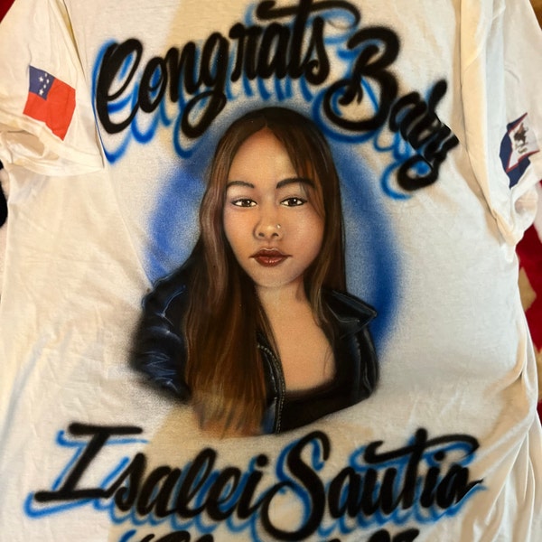 In Loving Memory | Rest in Peace | in Memory of Custom Airbrush Shirt ...
