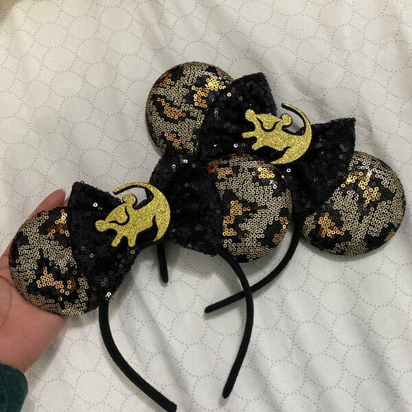 Lion King Mickey Ears, Leopard Minnie Mouse Ears, Cheetah Kids Adult ...