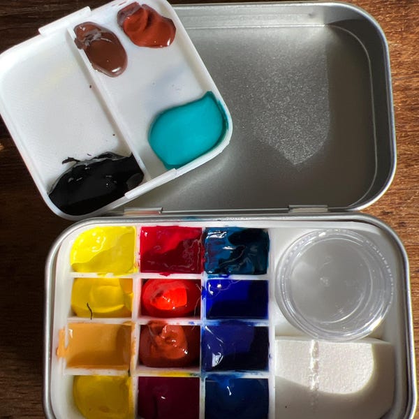 Altoid Tin Inserts -installed in Silver Tin- Organizer Tray Art Pallet ...