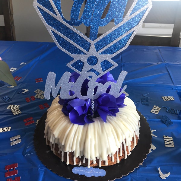 Custom Air Force Emblem Cake Topper. United States Air Force Custom ...