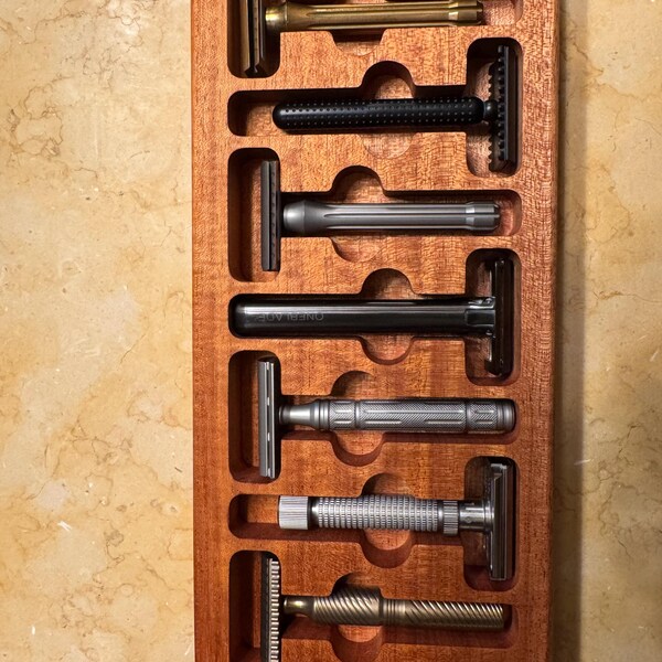 Brick Safety Razor Display African Hardwood - Etsy