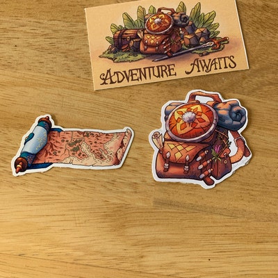 Fantasy Map Dnd Scroll Dungeons and Dragons Sticker - Etsy