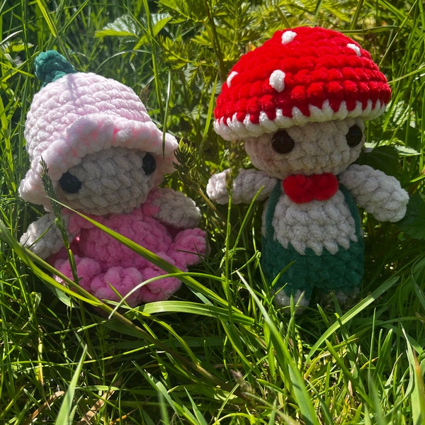 Toadstool Crochet Pattern: Tommy & Tilly Mushroom Amigurumi (PDF ...