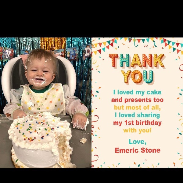 Princess & Princes Birthday Thank You, Princess Birthday Thank You ...