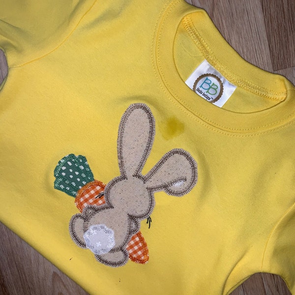 Bunny Backside, Zigzag Stitch, Applique Design, Machine Embroidery, Instant Download, Easter ...