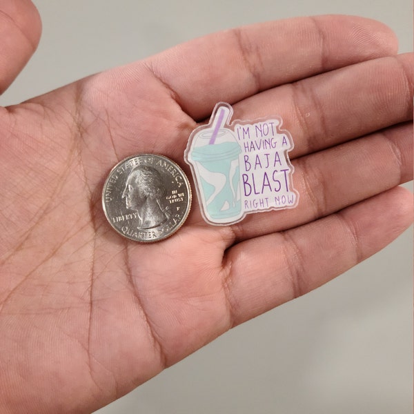 Baja Blast Acrylic Pin: Taco Bell Inspired Lapel Pin - Etsy
