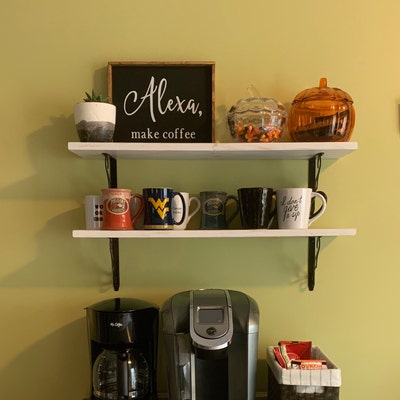 Alexa Make Coffee Sign Wood Signs Wood Signs for Home Decor Alexa ...
