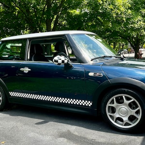 Mini Cooper Red and Black Checkered Flag Auto Accessory New Car Door ...