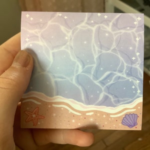 Beach Cute Aesthetic Sticky Note - Etsy
