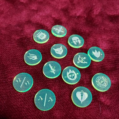 Acrylic Magic Plus 1 1 Counters Tokens Set MTG Magic the Gathering ...