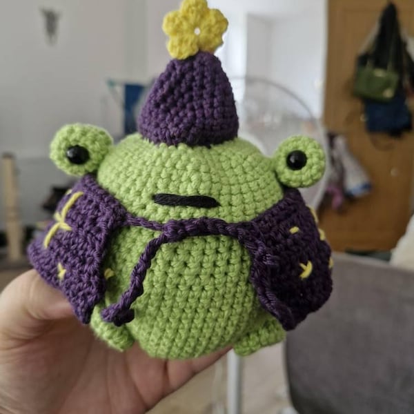 Jumbo Wizard Frog Crochet Pattern / Chunky Crochet Wizard Mage / US PDF ...