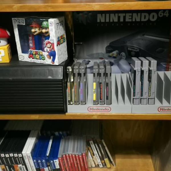 NES Game Display Stand: 3D Printed Cartridge Storage (10 Count) - Etsy