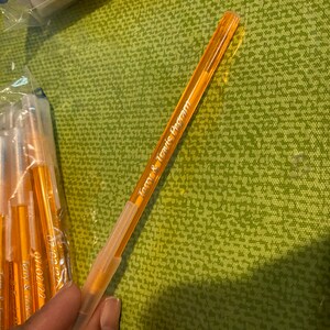 Custom Personalized Clear Stick Pens With Matching Trim & - Etsy
