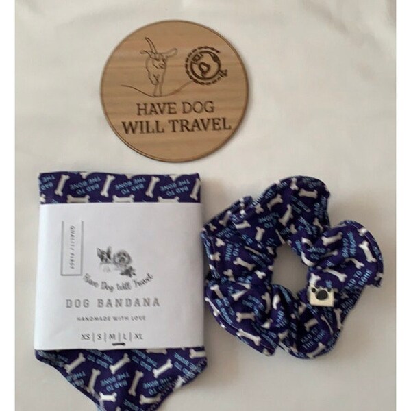 Printable Dog Bandana Wrap Labels Template | Editable Customizable ...