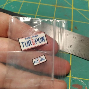 CUSTOM License Plate for Model Car to Scale Beautifully Detailed Made ...