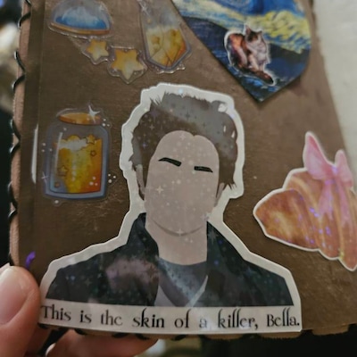 Twilight Edward Cullen Sparkly Sticker, Laptop Sticker, Indoor Use Only ...