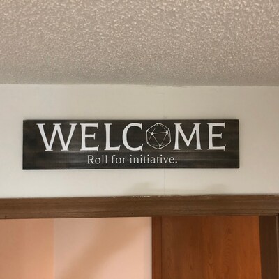 RPG Welcome Sign - Etsy