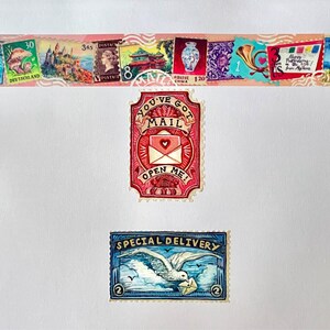 British Post Office Washi Tape 30mm X 10m Decorative Mail Tape UK Happy ...