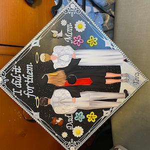 Custom Memorial Graduation Cap Topper, I Did It for Them Cap Decoration ...