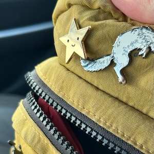 Happy Heart Pin Gold Heart Enamel Pin Gold Heart Lapel Pin Gift for ...