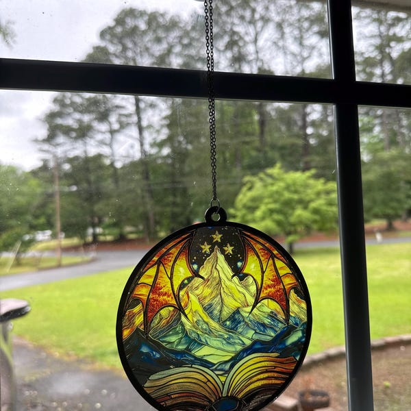 Beach Sunset Acrylic Suncatcher, Waves on the Beach Window Hanging ...
